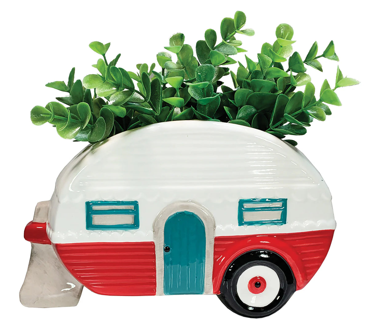 Ceramic Camper Planter – Floral Acres Greenhouse & Garden Centre