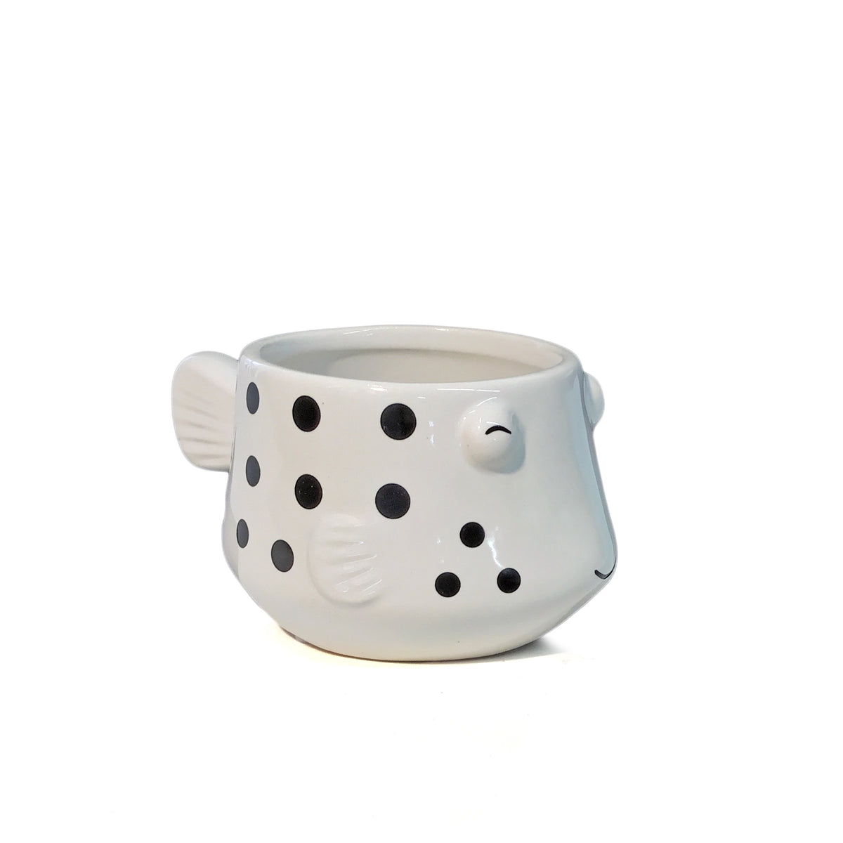 Pot, 2in, Ceramic, Puffer Fish – Floral Acres Greenhouse & Garden Centre