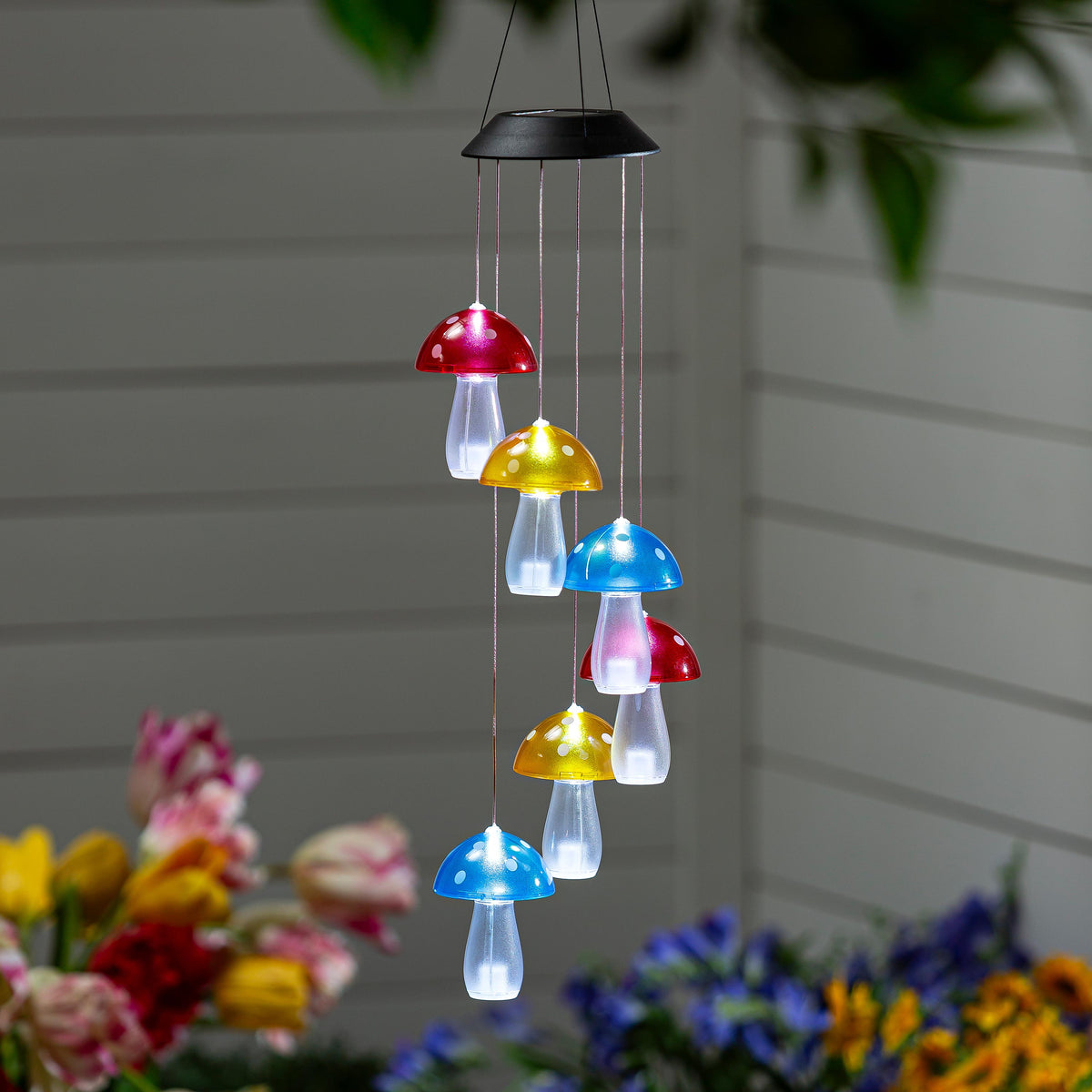 White Light Solar Mobile, Mushroom – Floral Acres Greenhouse & Garden ...