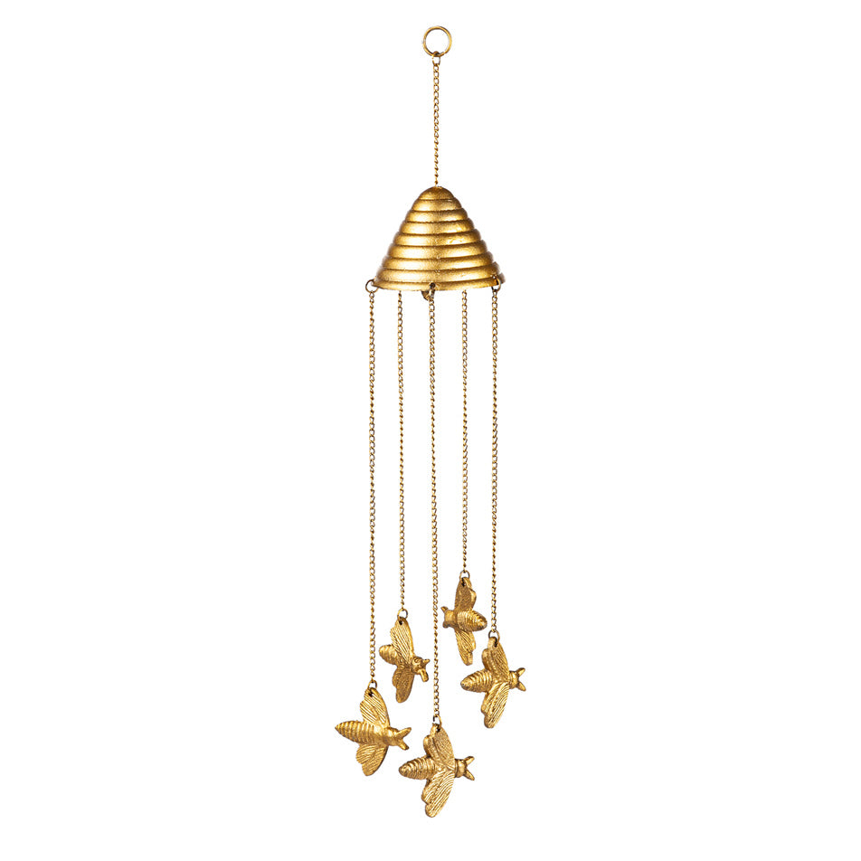 Aluminum Bees & Hive Bell Wind Chime, 24in – Floral Acres Greenhouse ...