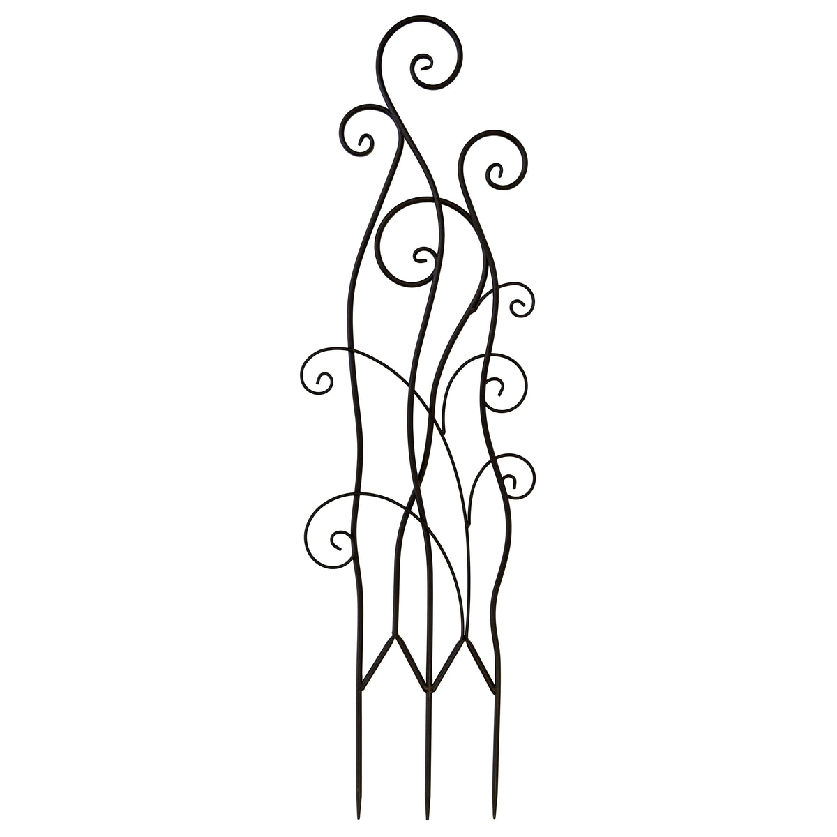 Decorative Black Metal Scroll Trellis, 48in x 12in – Floral Acres ...